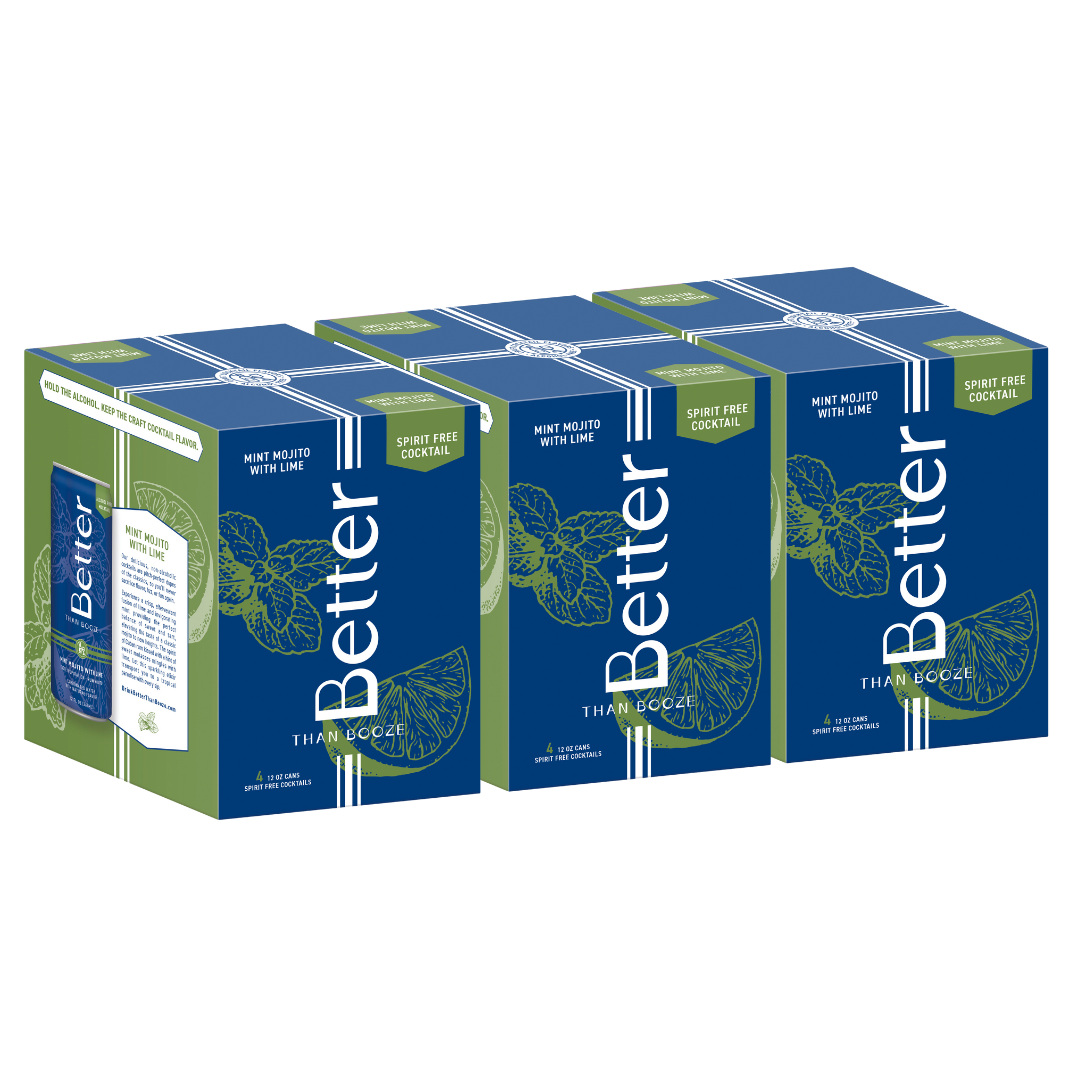 Mint Mojito With Lime Non Alcoholic Mocktail – Drink Better Than Booze