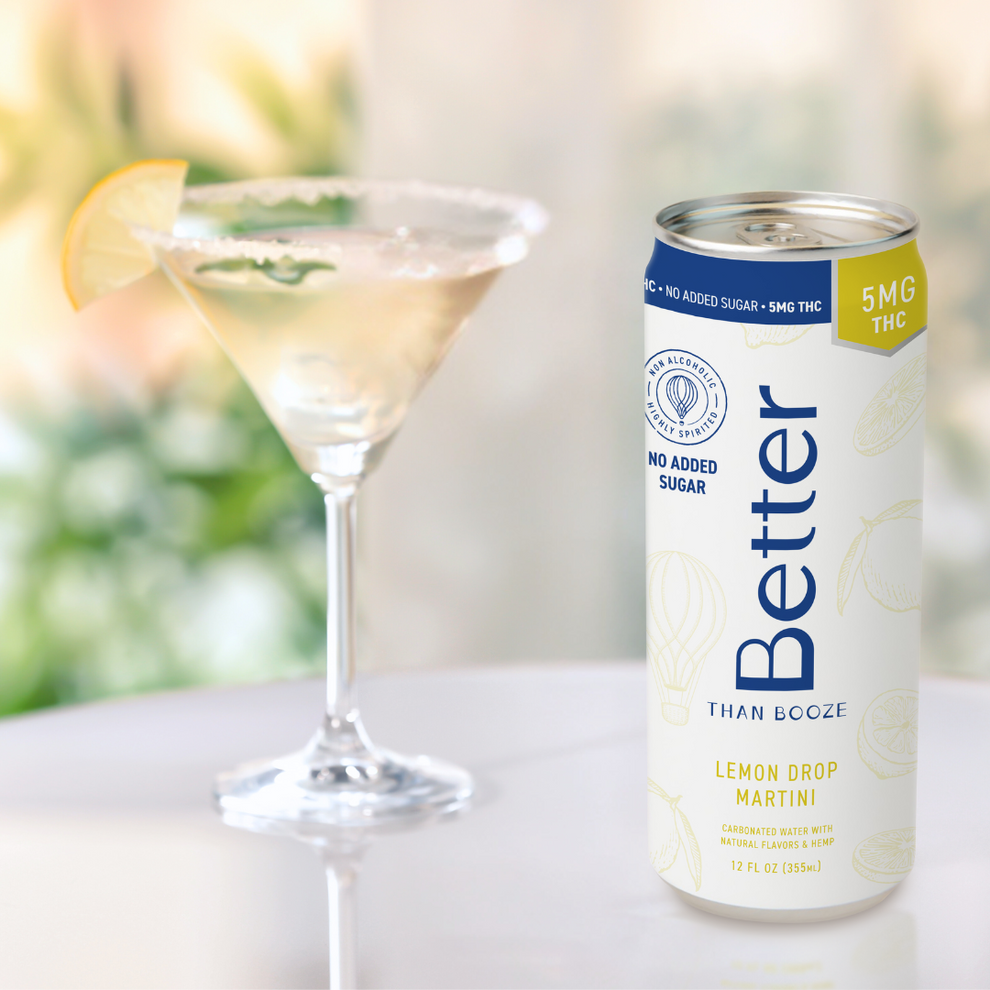 5MG THC + No Added Sugar Lemon Drop Martini – Drink Better Than Booze